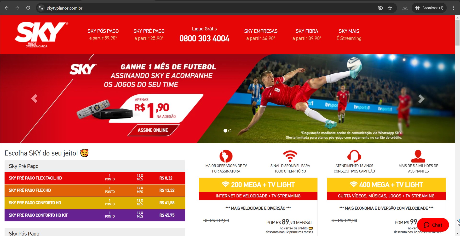 O Site Oficial da SKY é Confiável? | 0800 303 4004